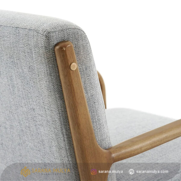 Sofa Single Retro Kayu Jati Minimalis - Sarana Mulya