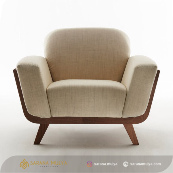Sofa Single Seater Kayu Minimalis Masakini - Sarana Mulya