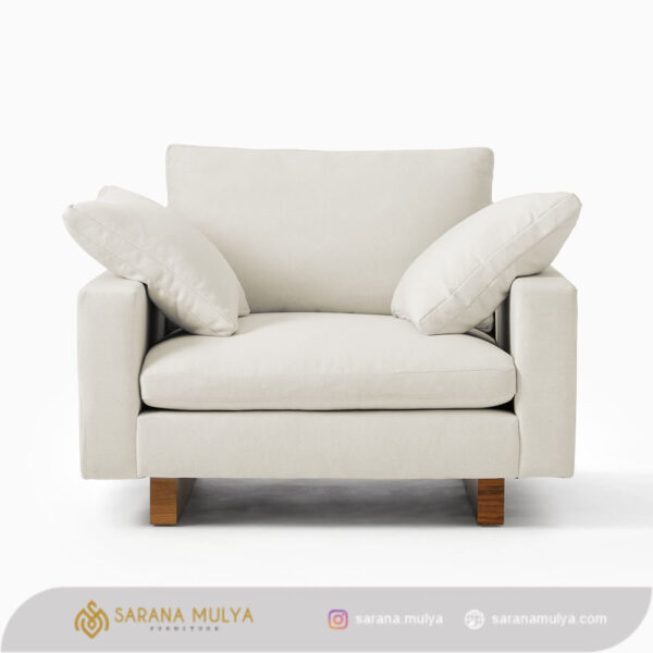 Sofa Single Seater Kayu Jati - Sarana Mulya