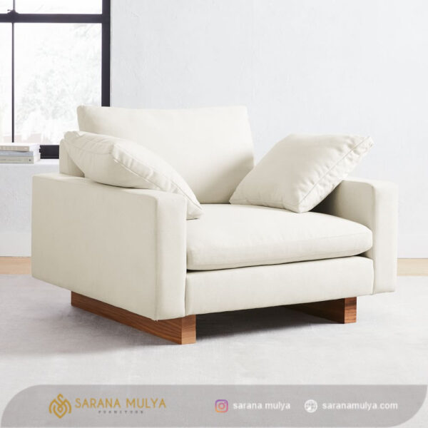 Sofa Single Seater Kayu Jati - Sarana Mulya