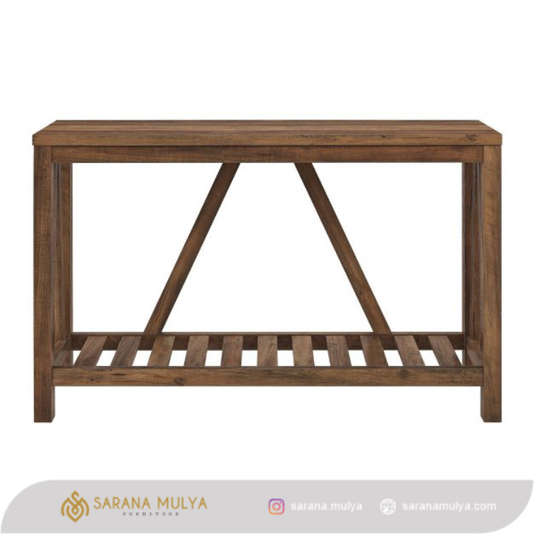 Meja Konsol Jati Klasik Kayu Solid - Sarana Mulya