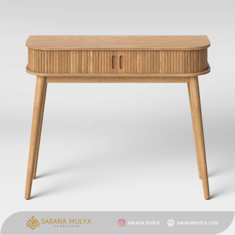 Meja Konsol Terbaru Natural Jati Solid - Sarana Mulya