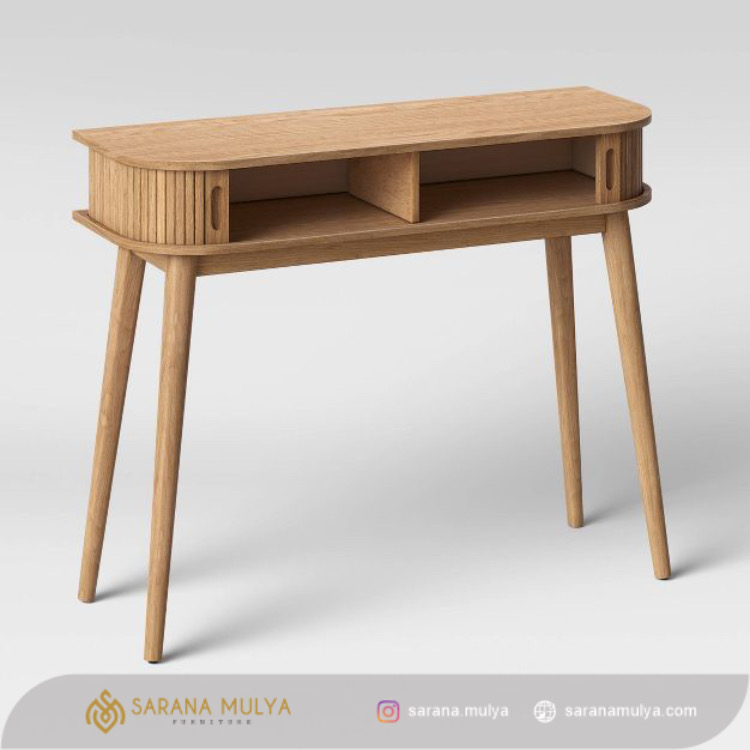 Meja Konsol Terbaru Natural Jati Solid - Sarana Mulya