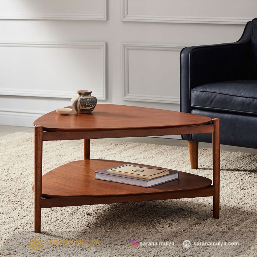 Meja Coffee Table Bulat Minimalis Duco - Sarana Mulya