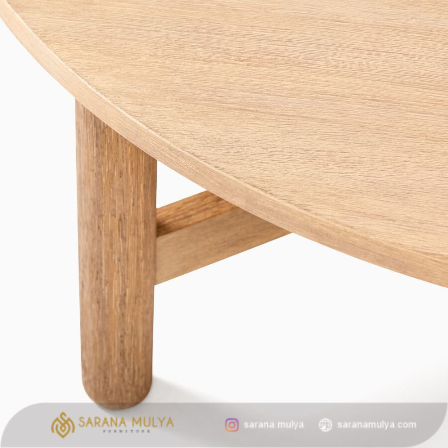 Meja Coffee Table Bulat Minimalis - Sarana Mulya