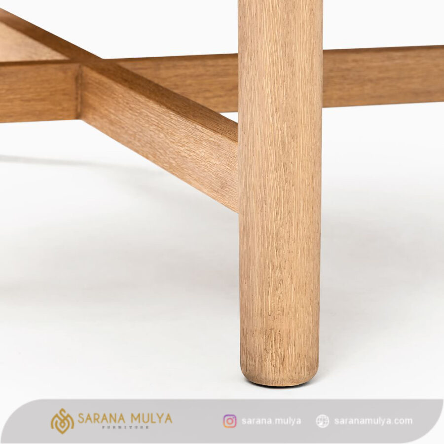 Meja Coffee Table Bulat Minimalis - Sarana Mulya