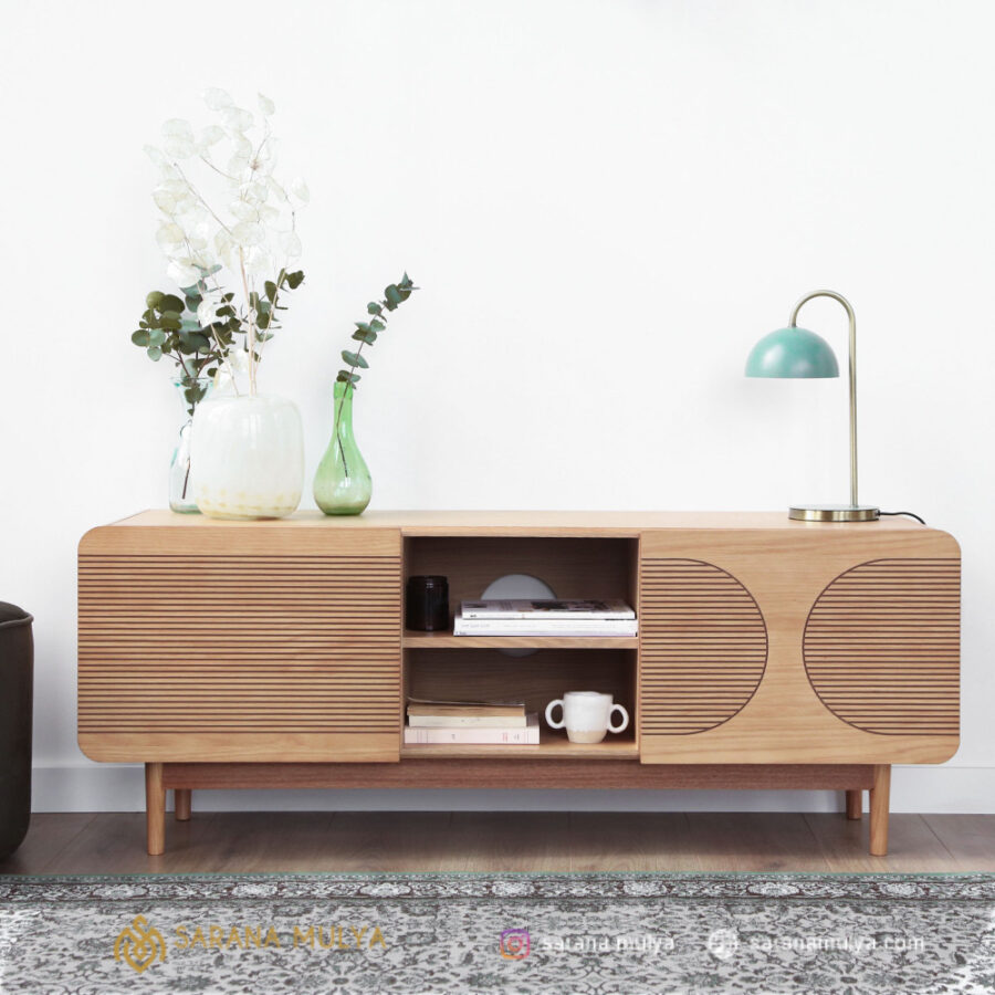 Meja Tv Modern Terbaru Kayu Jati - Sarana Mulya