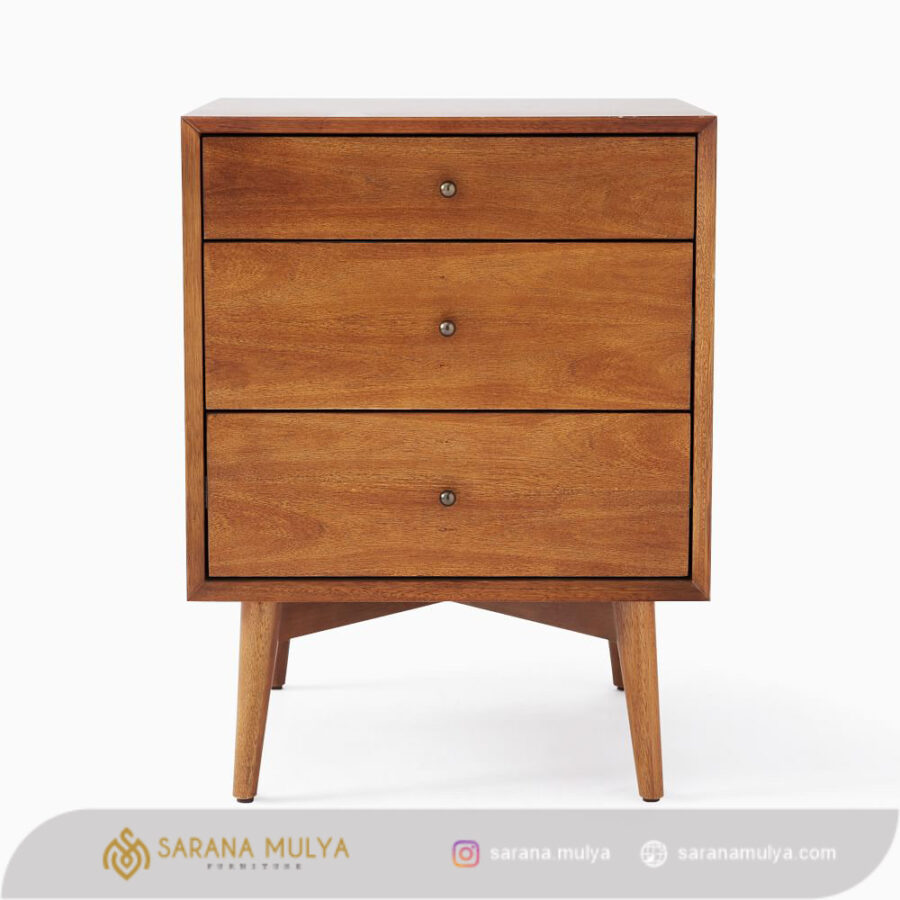 Meja Nakas Jati Retro Minimalis Modern - Sarana Mulya