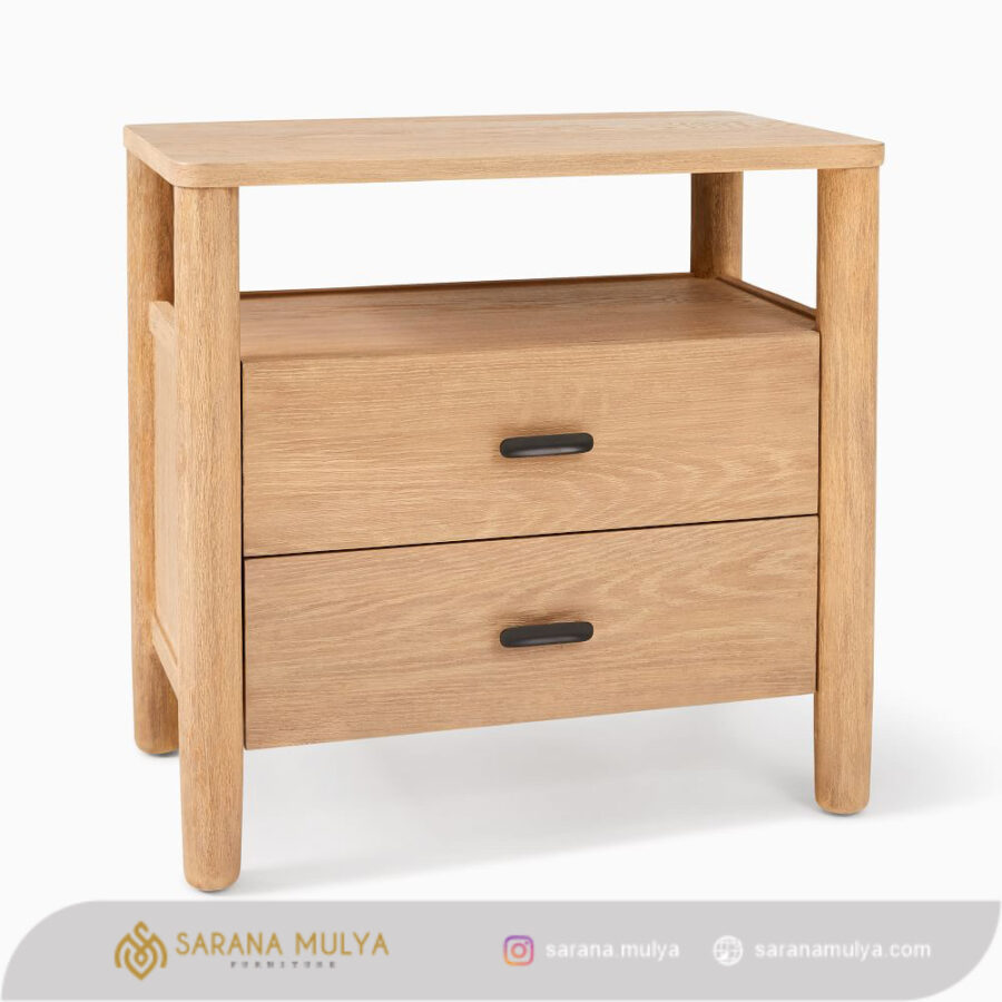 Nakas Kayu Jati Natural Minimalis - Sarana Mulya