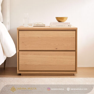 Nakas Kayu Jati Solid Minimalis - Sarana Mulya