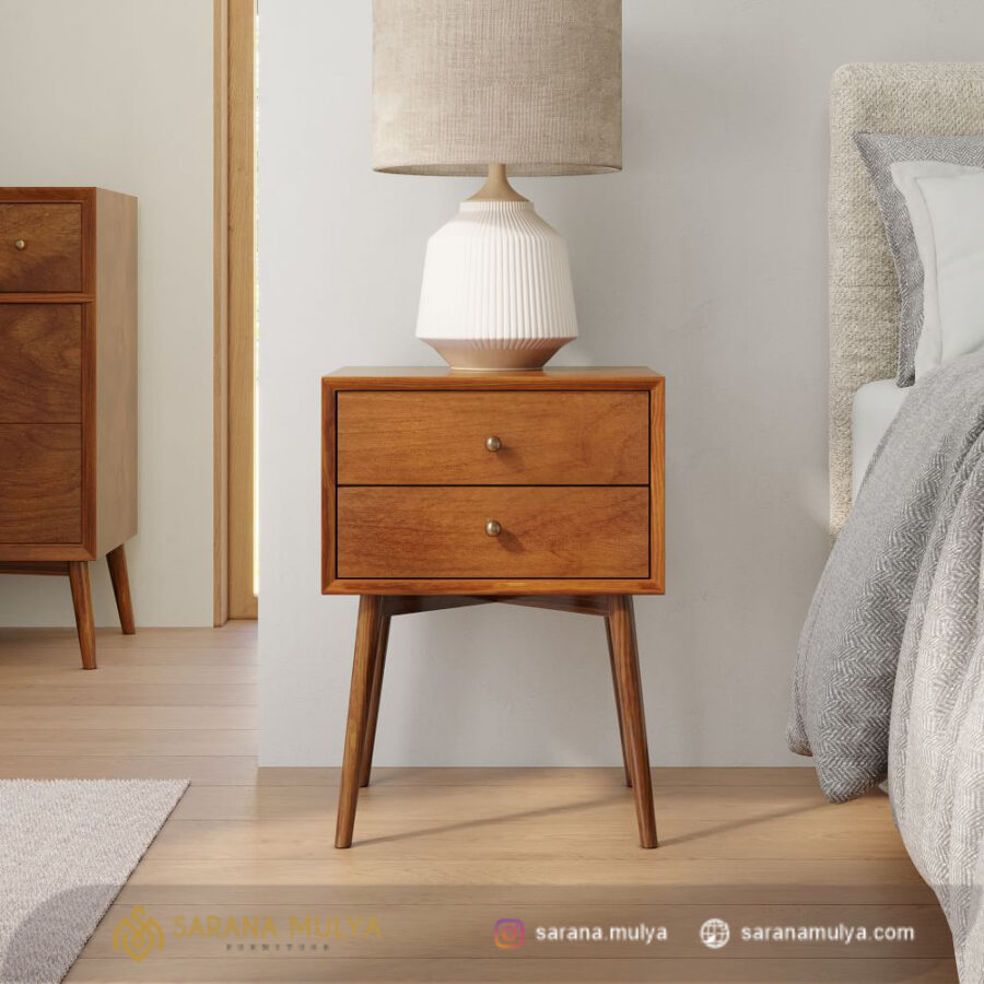 Nakas Retro Minimalis Kayu Jati - Sarana Mulya
